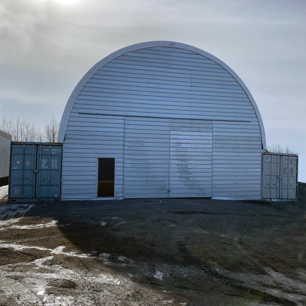 Portable Building Mounted on Sea Cans - Weather All Shelters